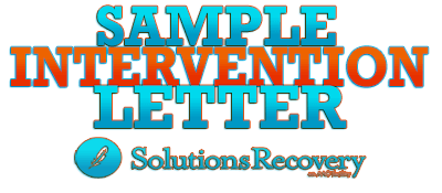Writing a Sample Intervention Letter - Solutions Recovery